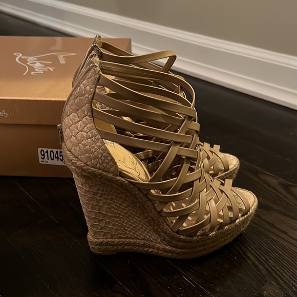 Christian Louboutin | Shoes | Christian Louboutin Wedges Tramontagne 4 ...